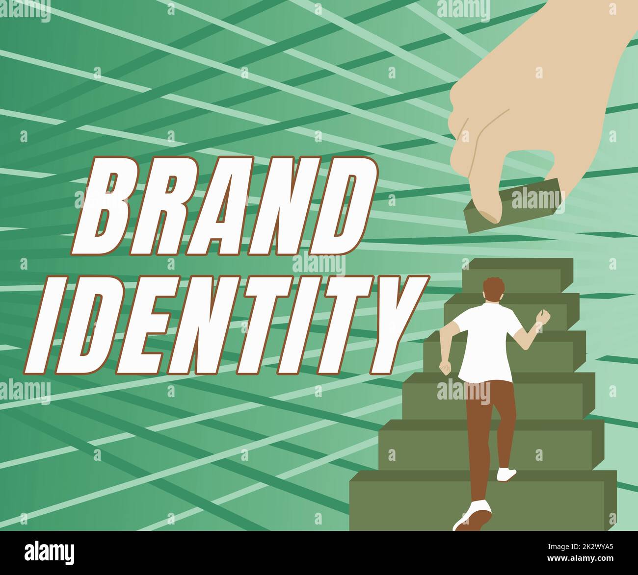 Writing displaying text Brand Identity. Business approach visible ...