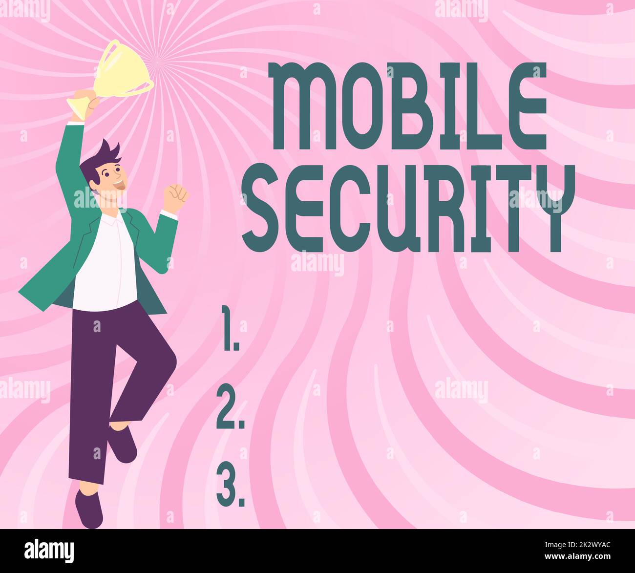 Sign Displaying Mobile Security Business Concept Protection Of Mobile Phone From Threats And