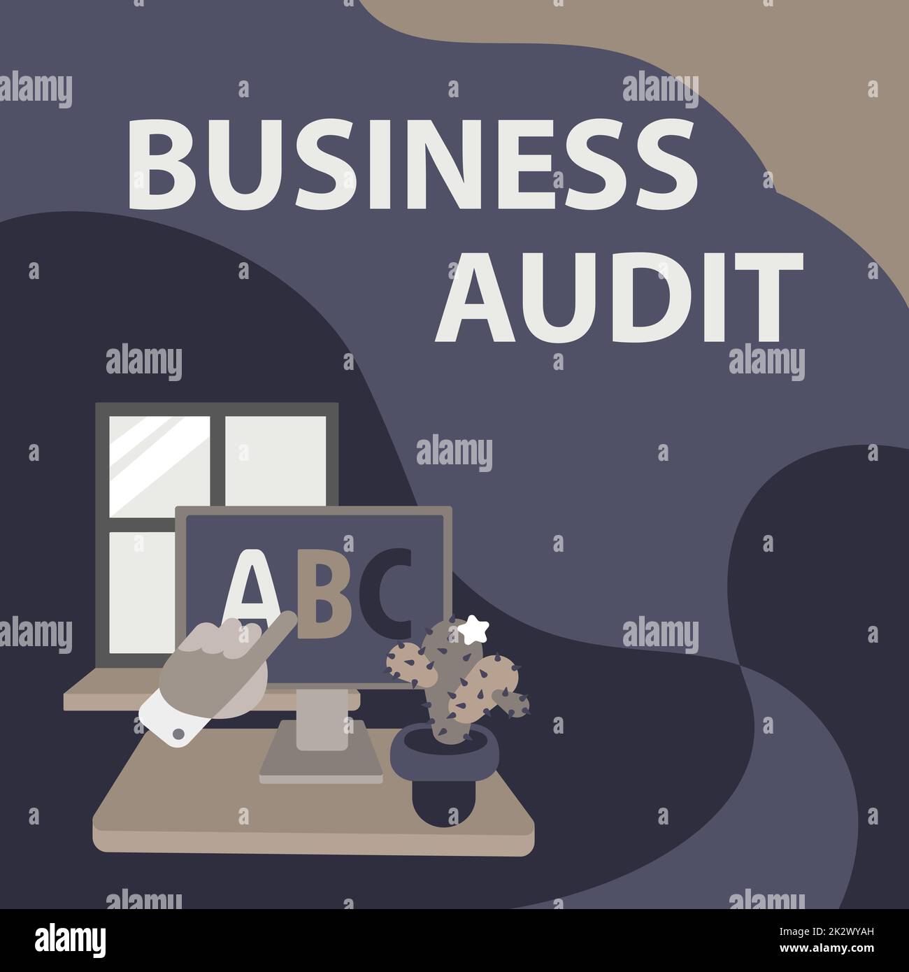 Handwriting text Business Audit. Concept meaning examination of the ...