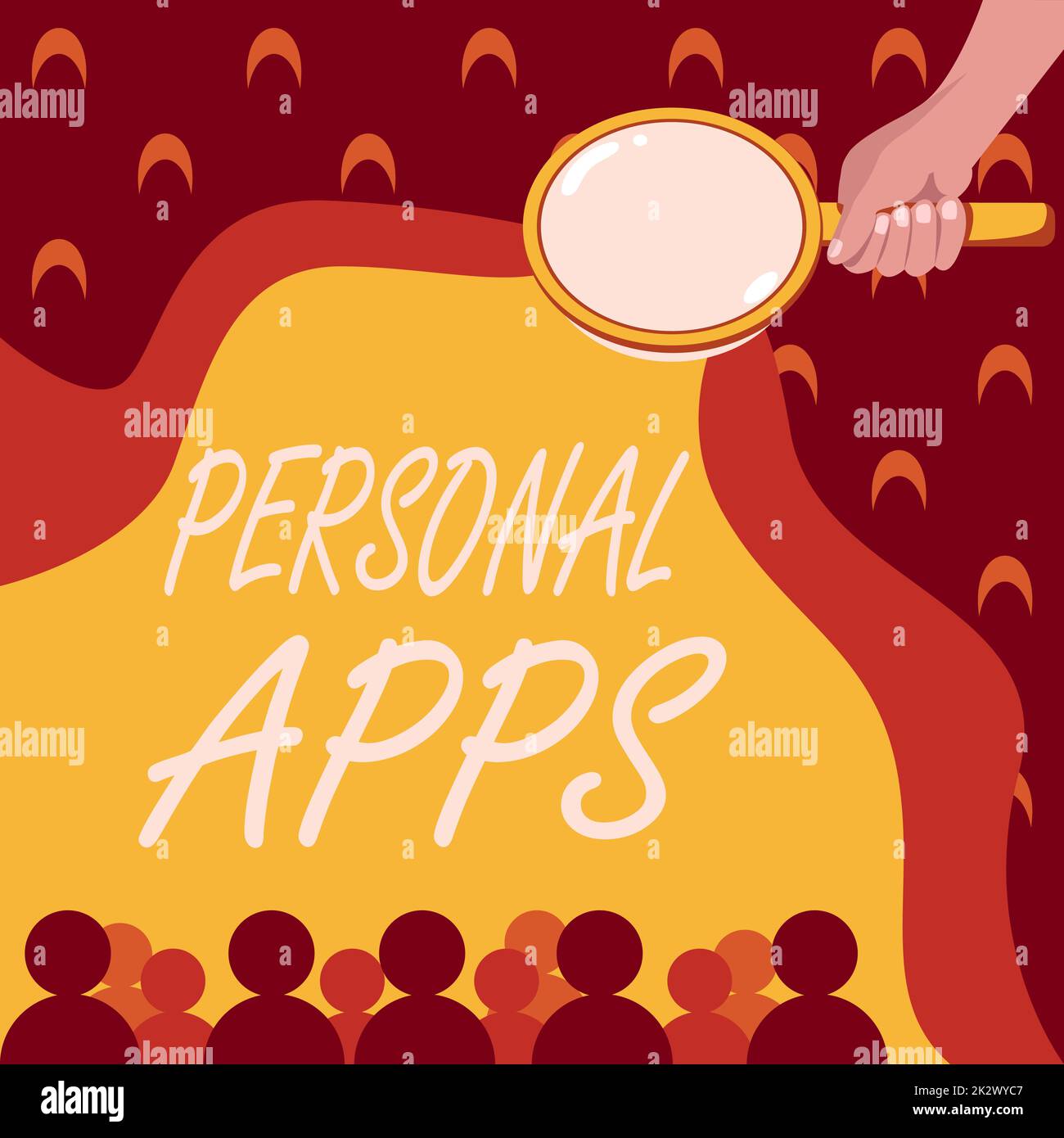 Conceptual caption Personal Apps. Business approach Organizer Online Calendar Private ...