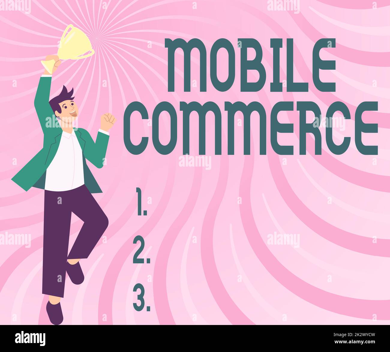 Conceptual Caption Mobile Commerce Business Idea Using Mobile Phone To