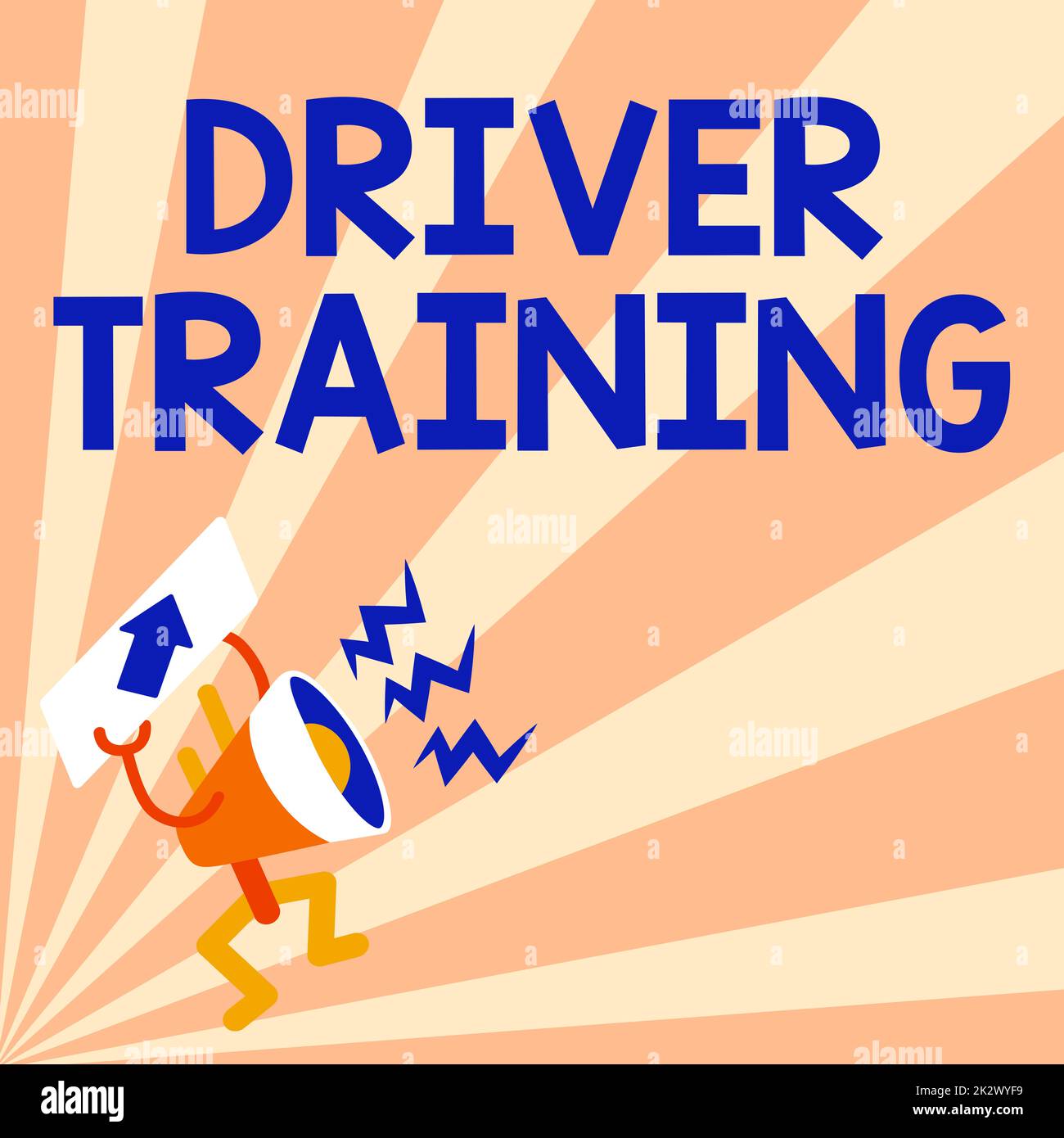 Text showing inspiration Driver Training. Business concept prepares a ...
