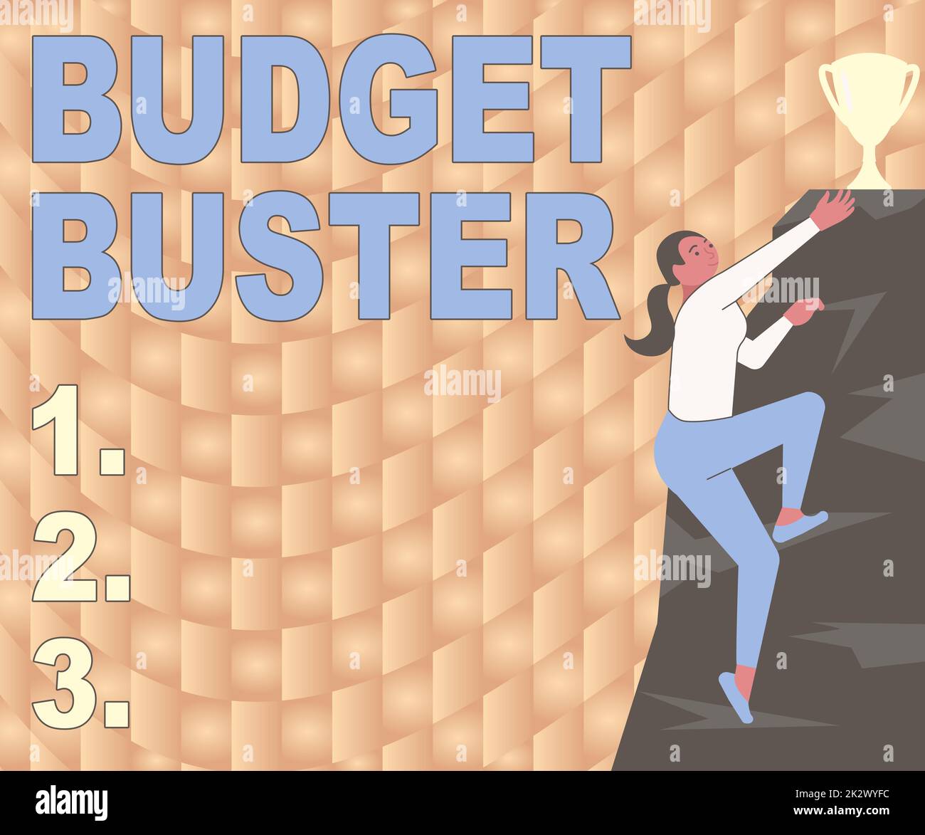 Conceptual display Budget Buster. Word Written on Carefree Spending ...