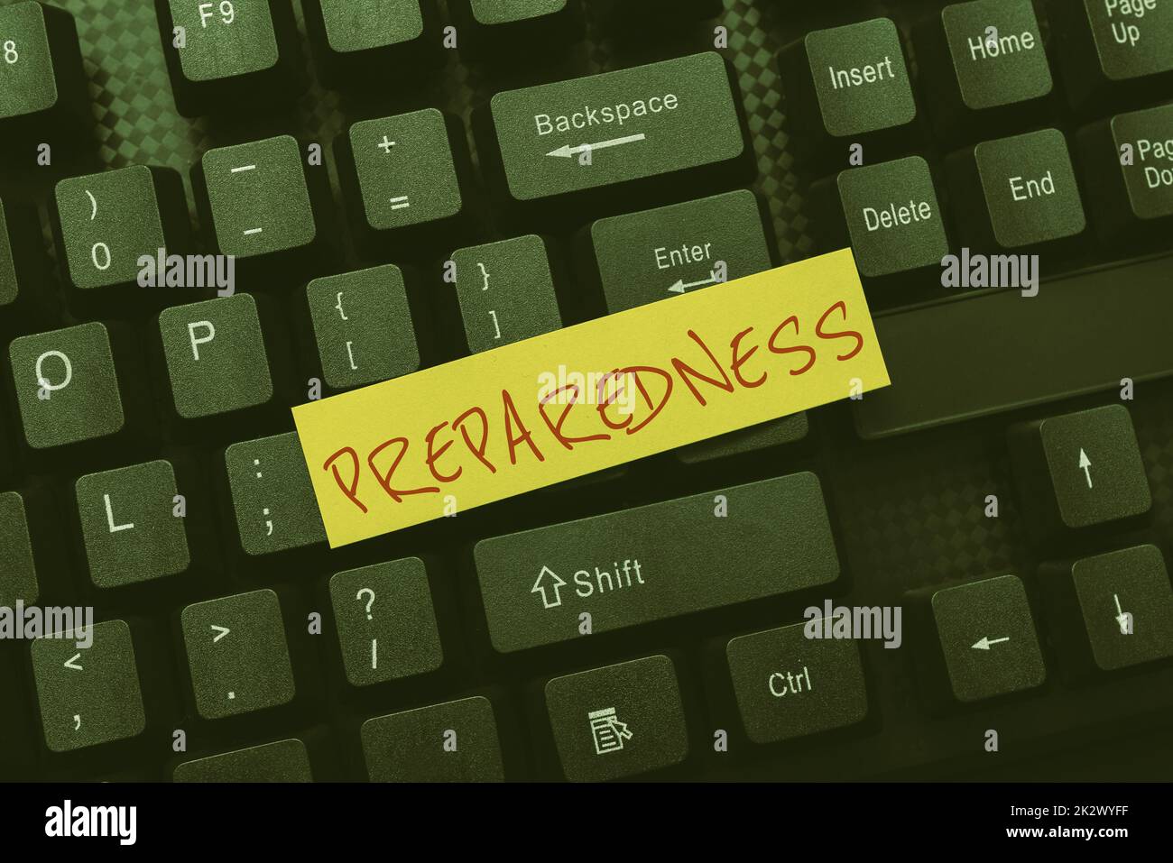 Handwriting text Preparedness. Internet Concept quality or state of ...