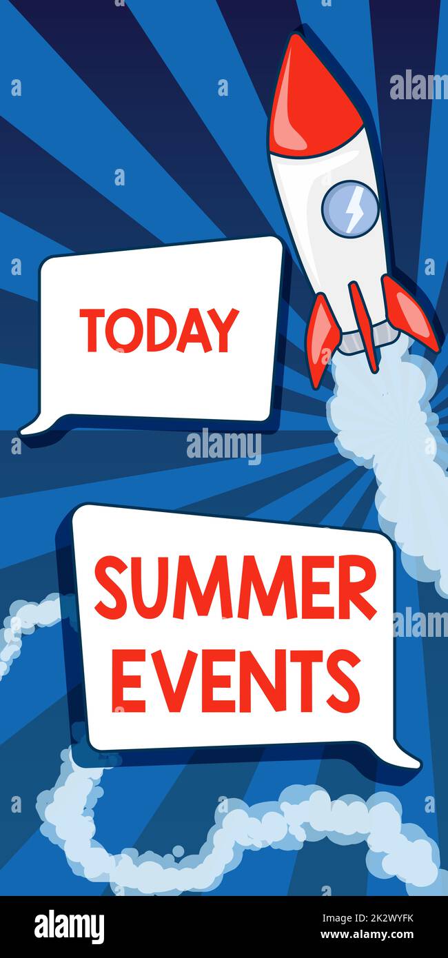 Conceptual caption Summer Events. Internet Concept Celebration Events ...