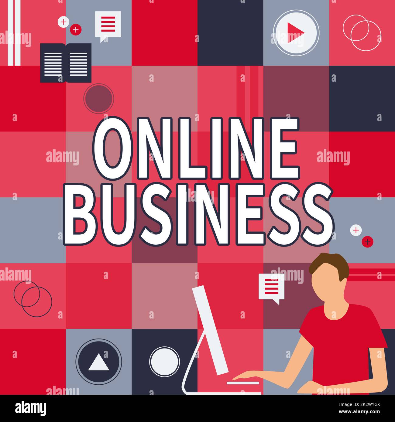 Writing displaying text Online Business. Internet Concept Commercial ...