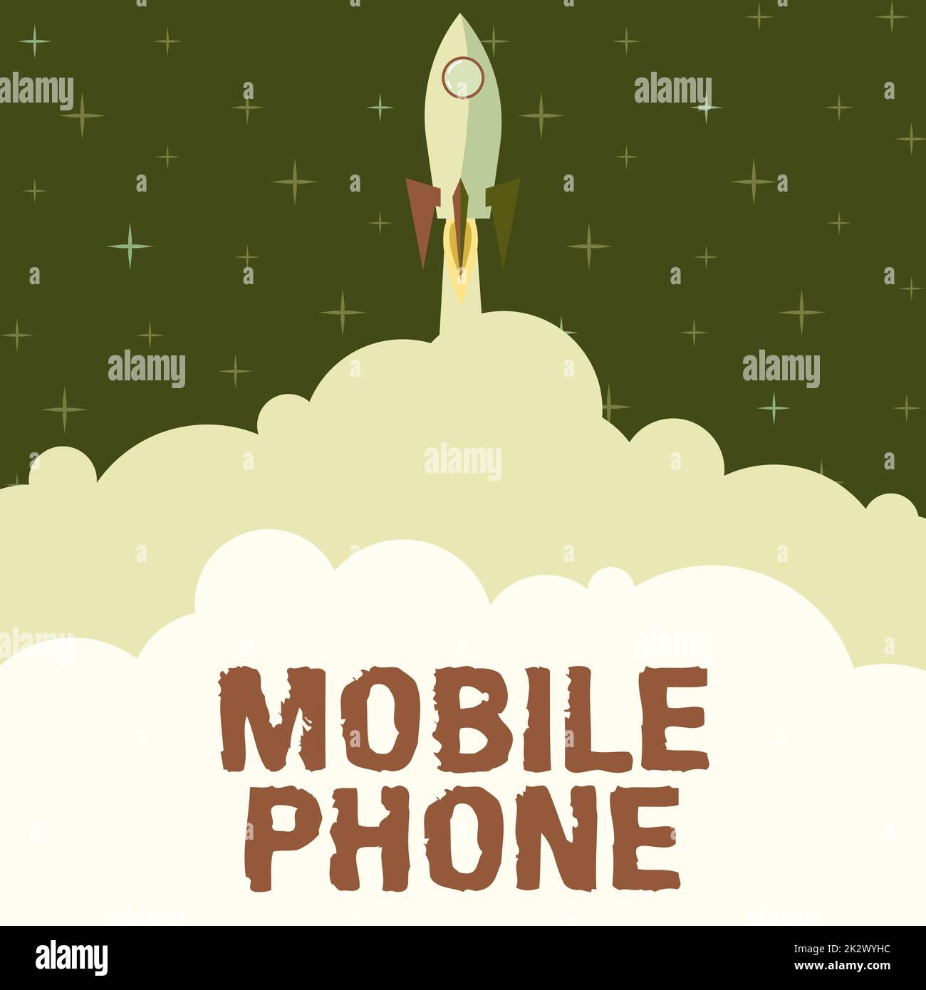 Hand writing sign Mobile Phone. Concept meaning A handheld device used ...