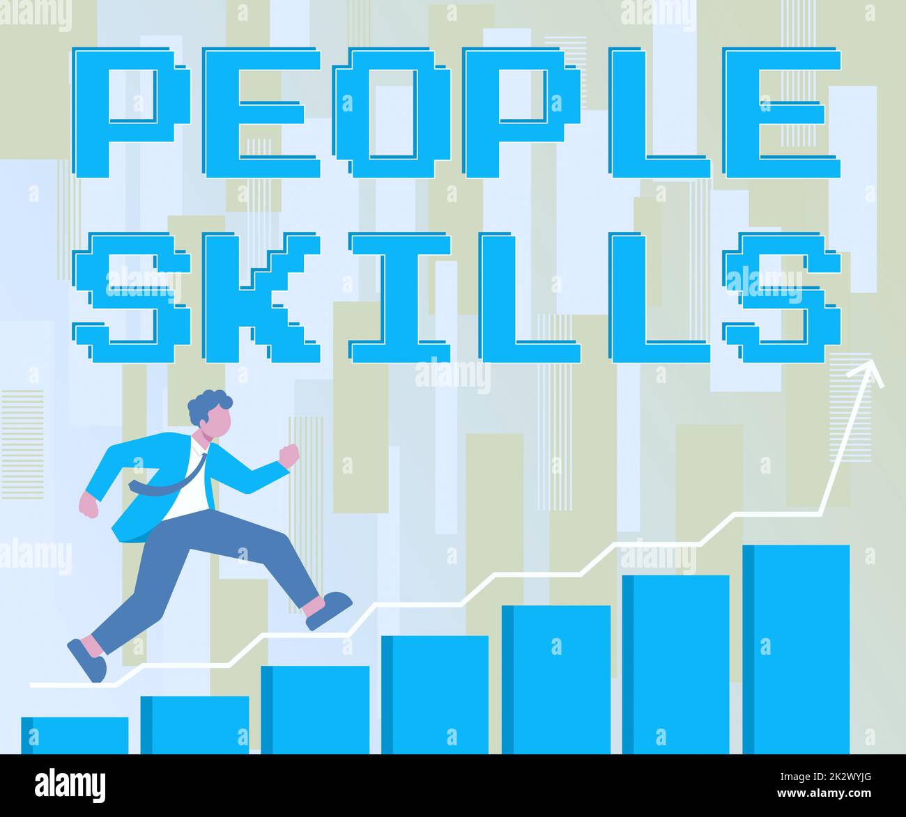 Text sign showing People Skills. Concept meaning Get Along well Effective Communication Rapport ...