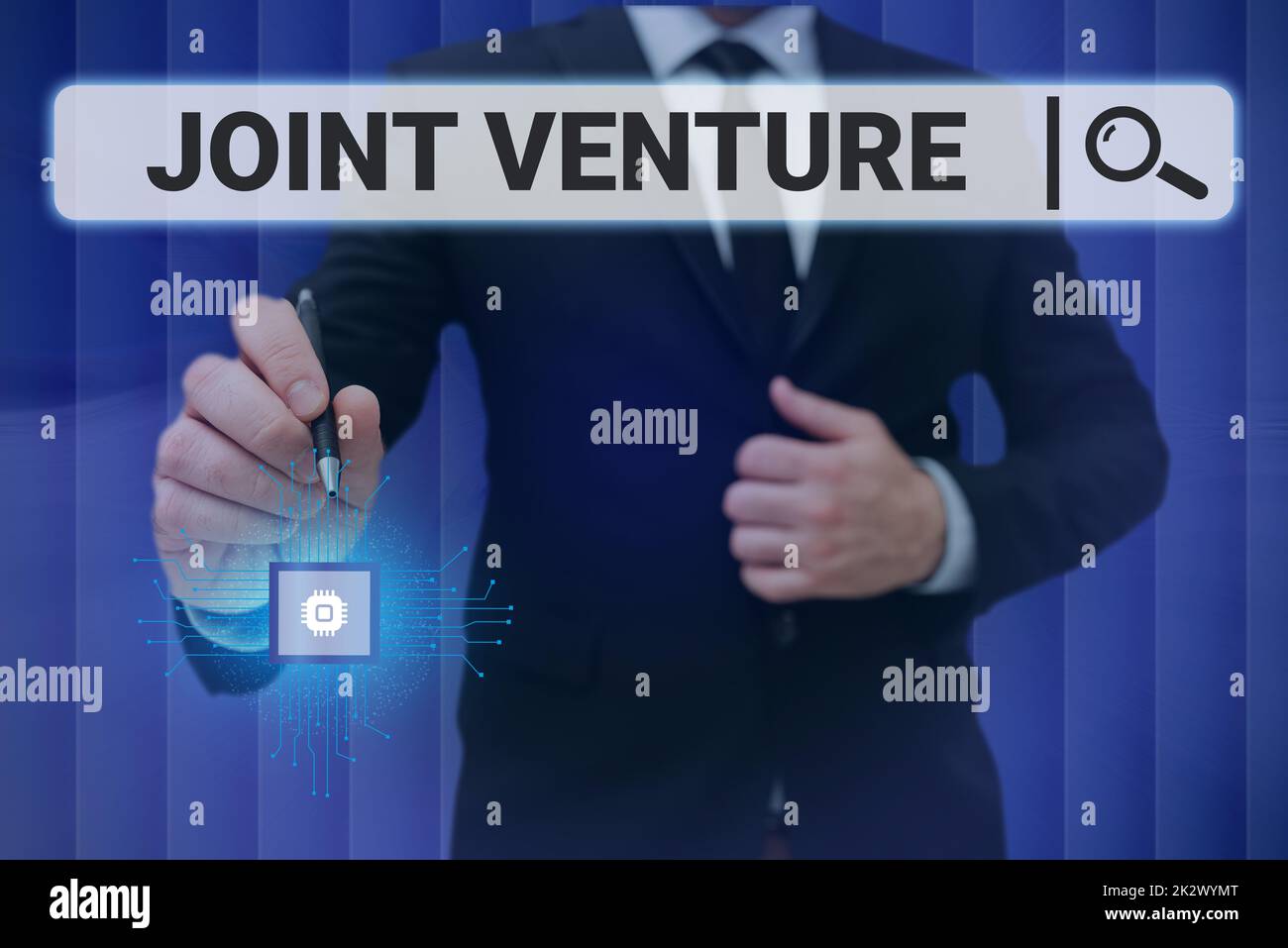 Text sign showing Joint Venture. Word for Collaboration Arrangement ...