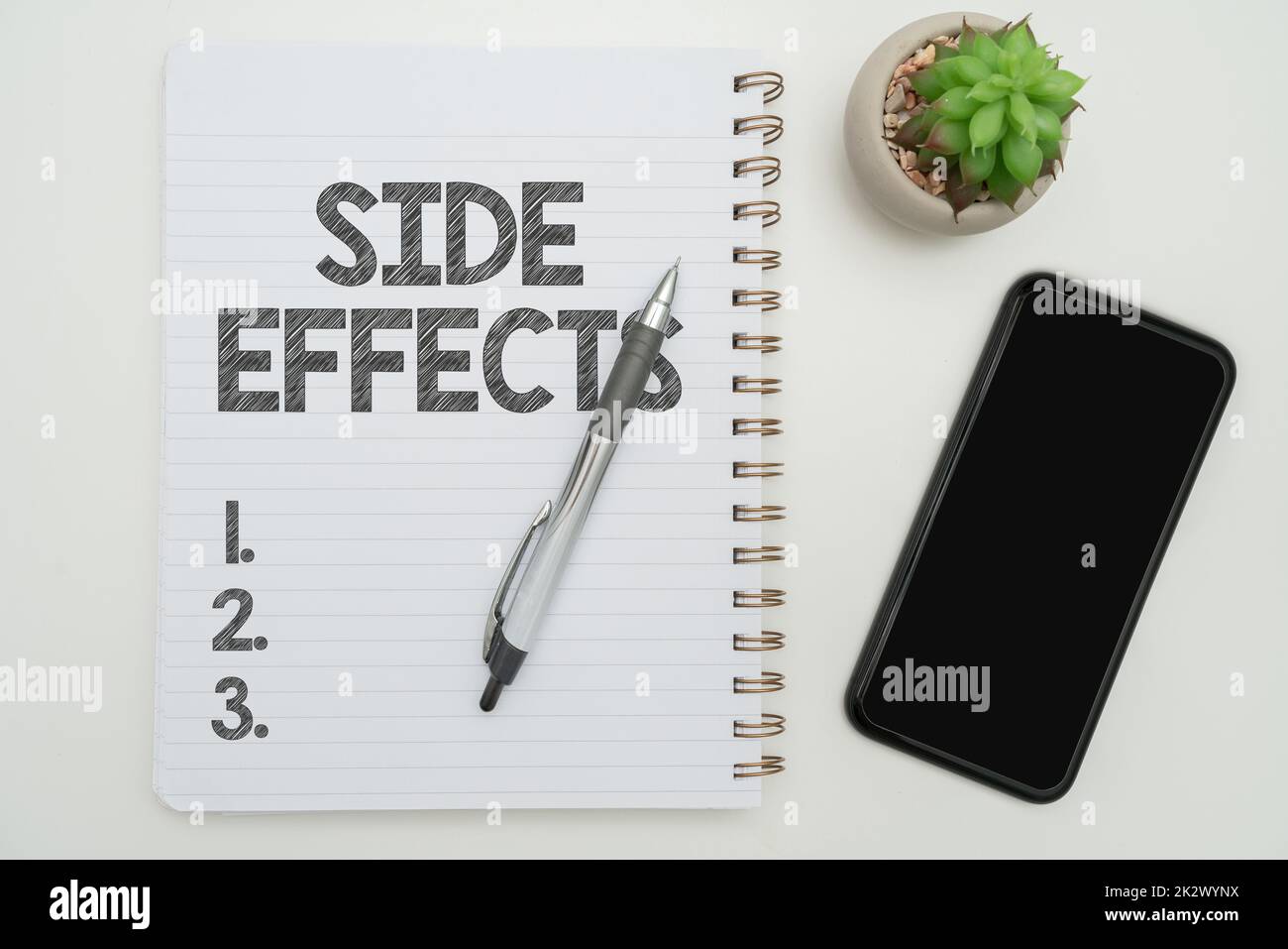 Writing displaying text Side Effects. Business idea An unintended ...