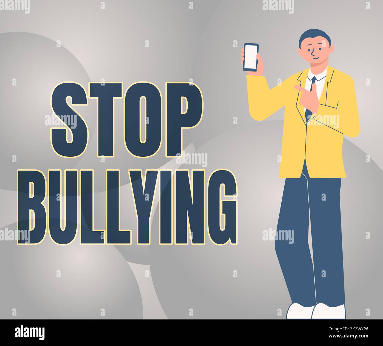 Text showing inspiration Stop Bullying. Business approach Fight and ...