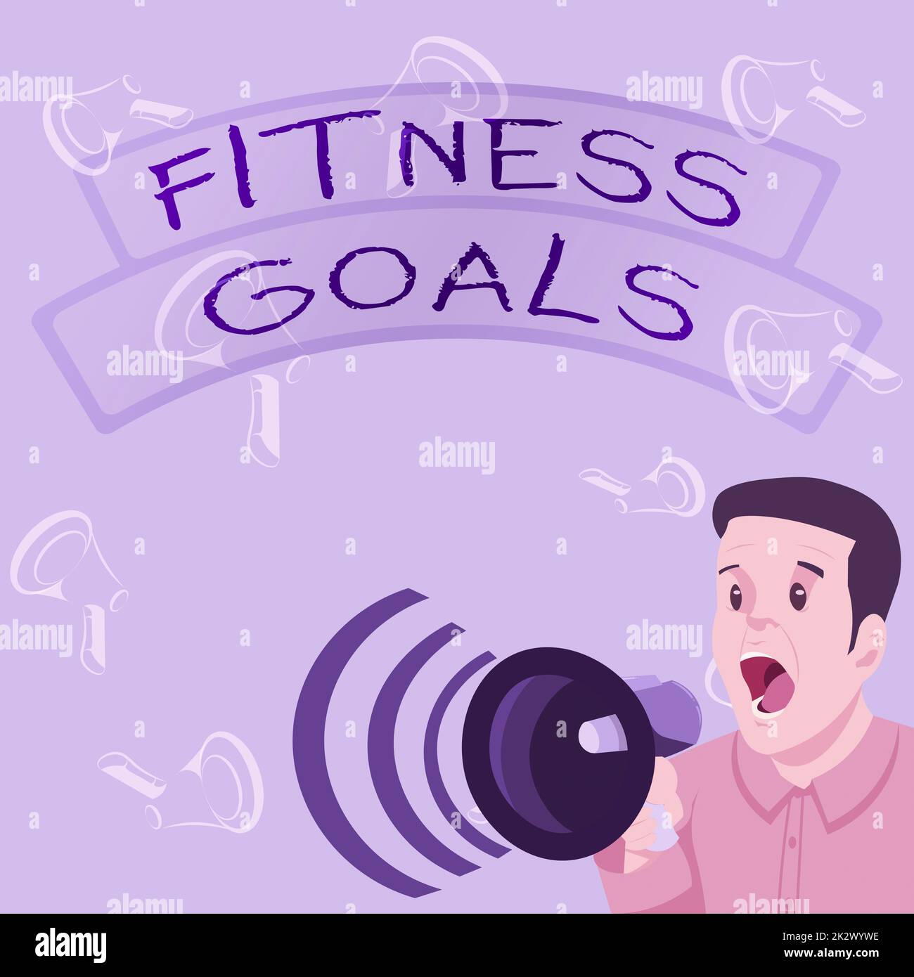 Text showing inspiration Fitness Goals. Business idea Loose fat Build ...
