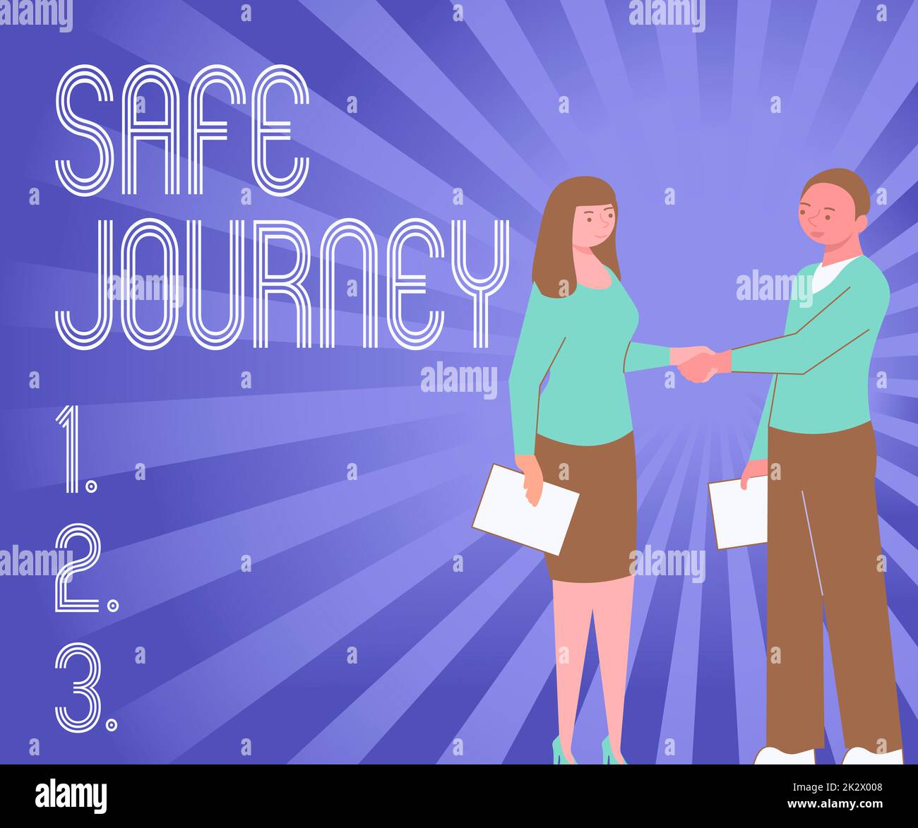Conceptual display inspiration Safe Journey. Business Concept Blessing ...