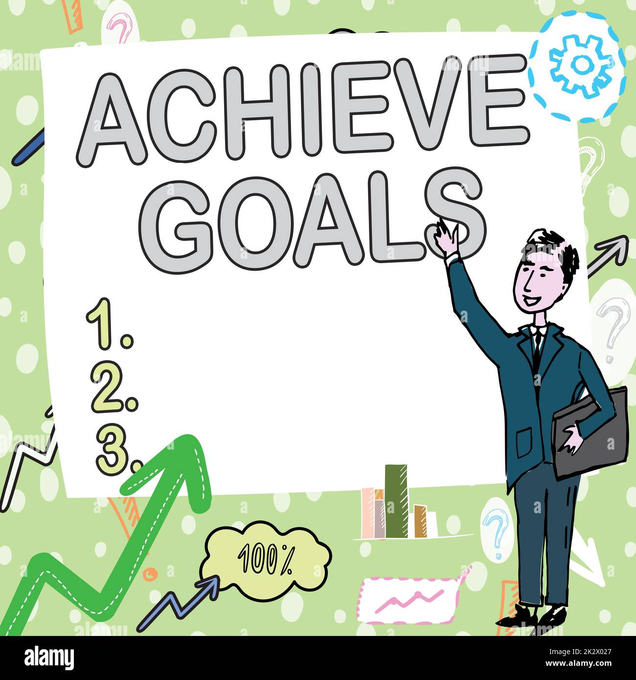 Text sign showing Achieve Goals. Internet Concept Results oriented ...