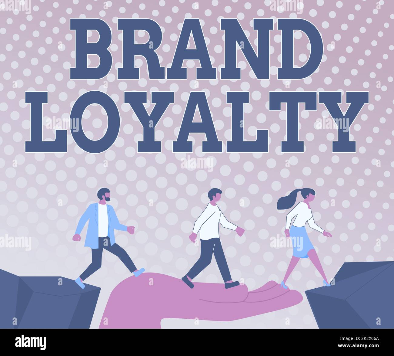 Text caption presenting Brand Loyalty. Business approach Repeat ...