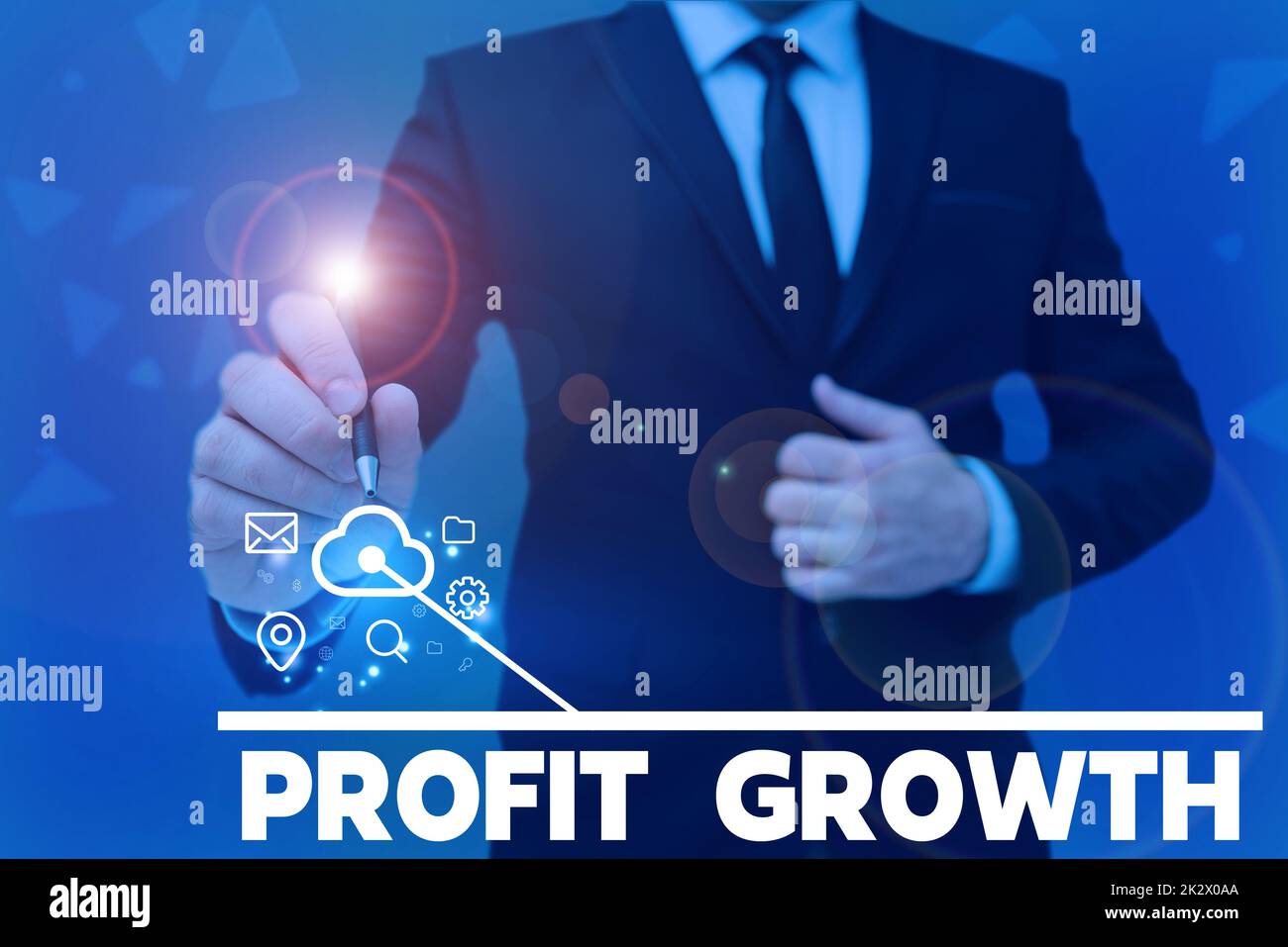 Inspiration showing sign Profit Growth. Business overview Objectives ...