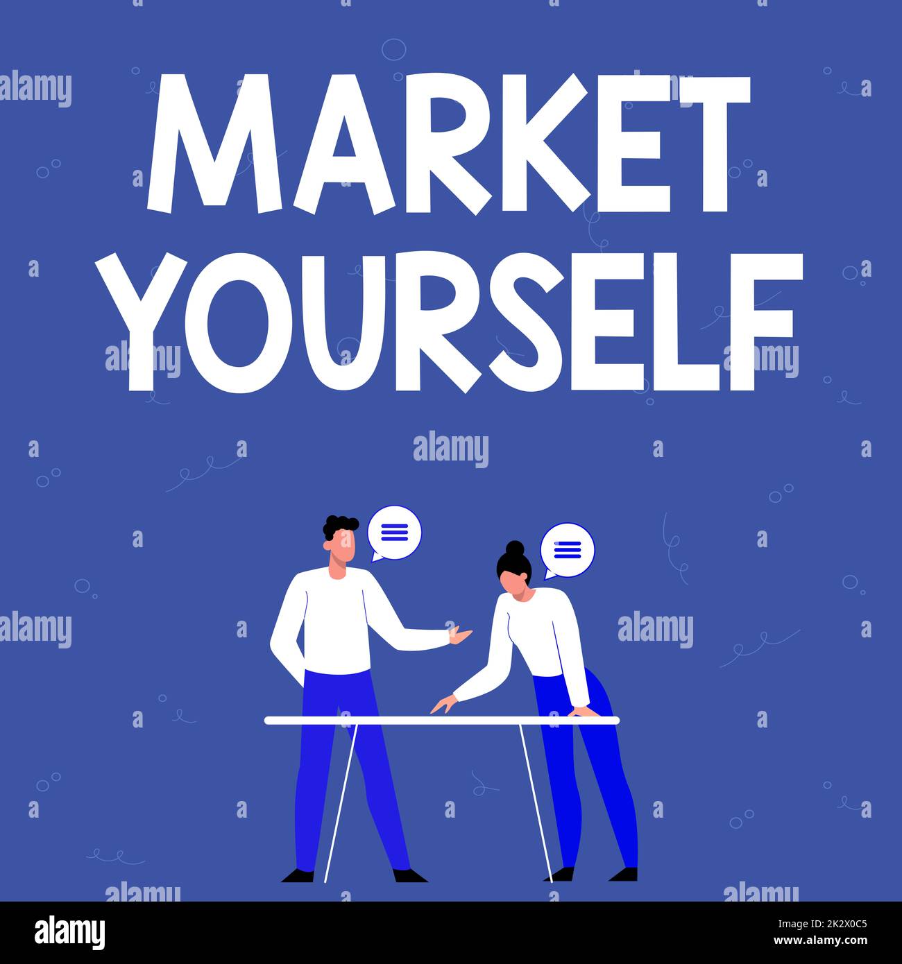 Handwriting text Market Yourself. Word Written on Making yourself for ...