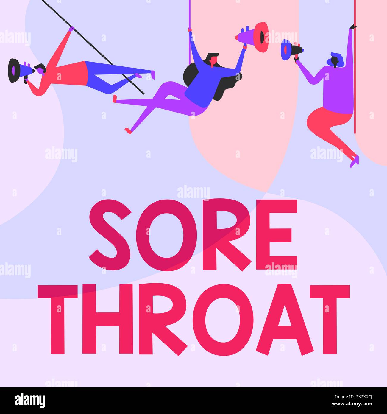 Text showing inspiration Sore Throat. Conceptual photo Inflammation ot ...