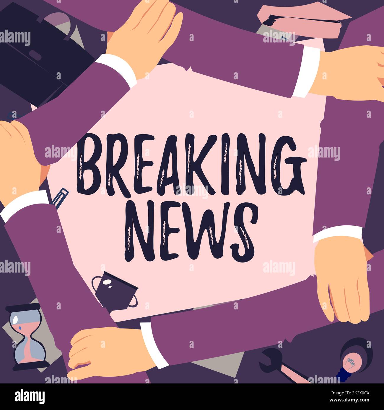 Inspiration showing sign Breaking News. Business approach Special ...