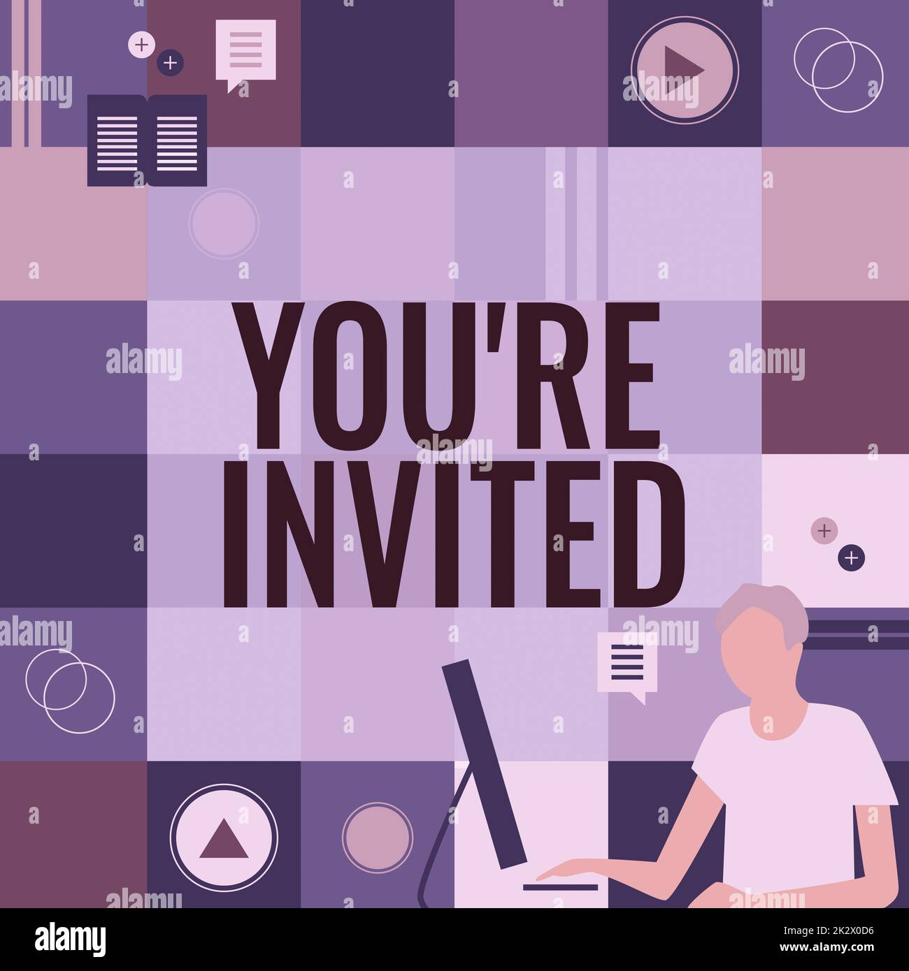 Inspiration showing sign You Re Invited. Business approach Please join ...