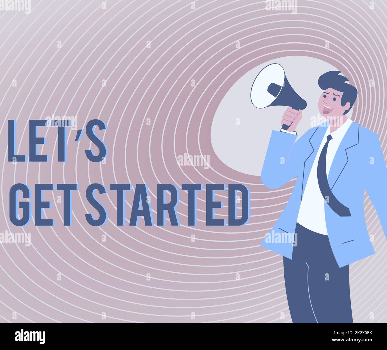 Text caption presenting Let s is Get Started. Business overview To ...