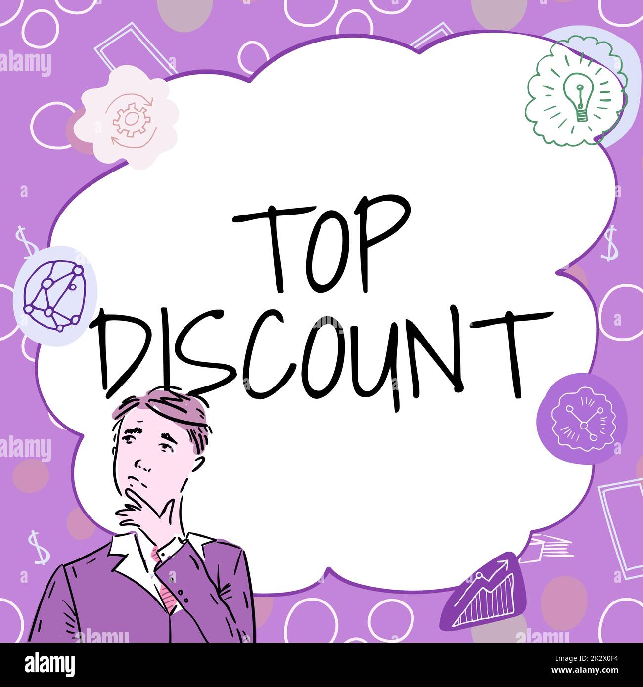 Text showing inspiration Top Discount. Word for Best Price Guaranteed ...