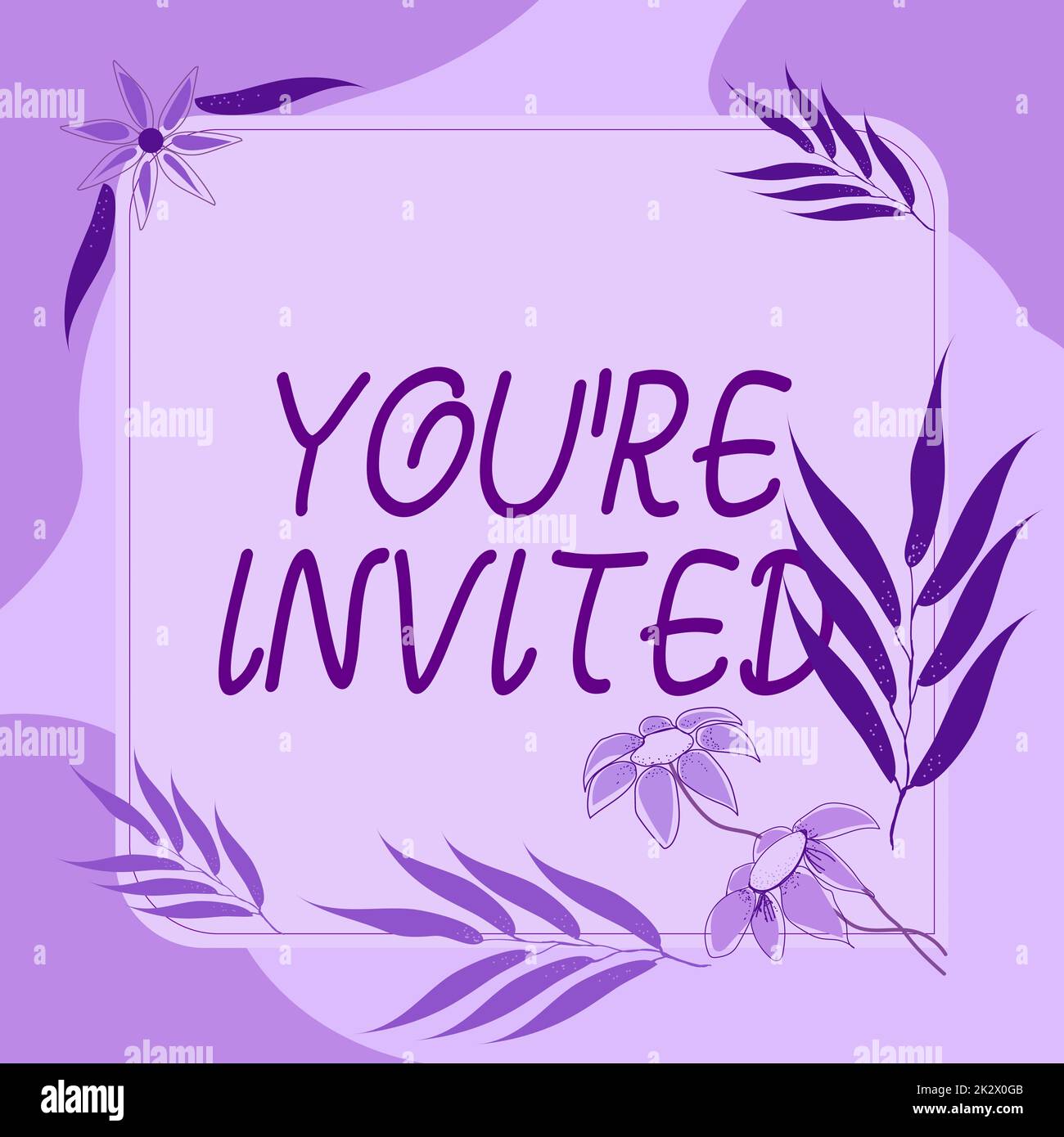 Text caption presenting You Re Invited. Business showcase Please join ...