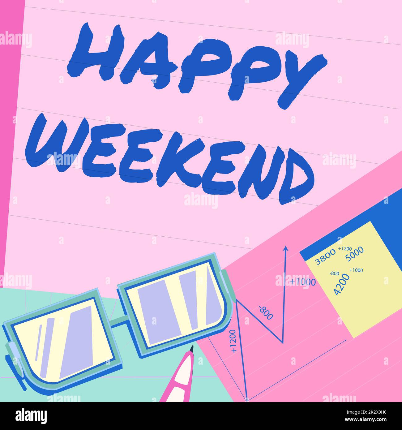 Writing displaying text Happy Weekend. Conceptual photo Cheerful rest ...