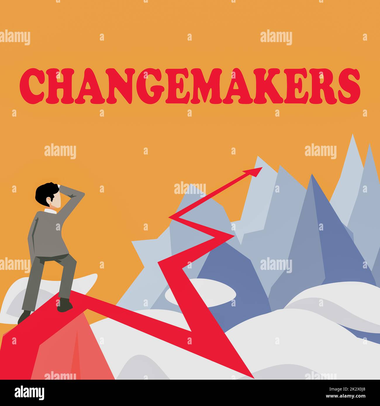 Hand writing sign Changemakers. Word for Young Turk Influencers ...