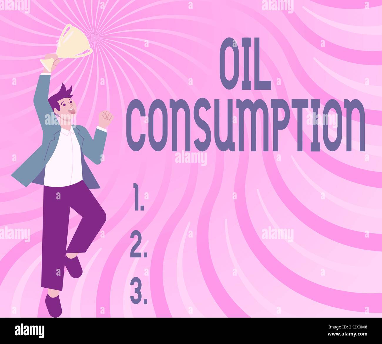 Writing displaying text Oil Consumption. Word Written on This entry is ...