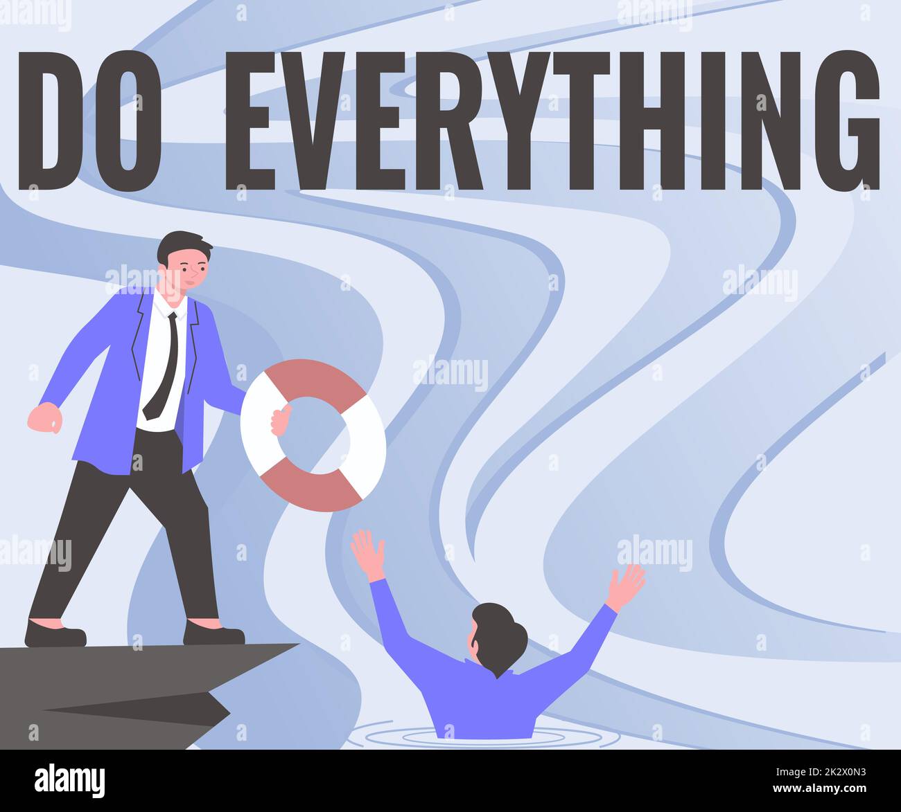 Text caption presenting Do Everything. Concept meaning Jack of All Trades Self Esteem Ego Pride ...