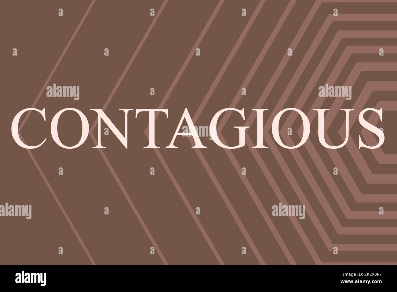 Hand writing sign Contagious. Concept meaning transmissible by direct ...