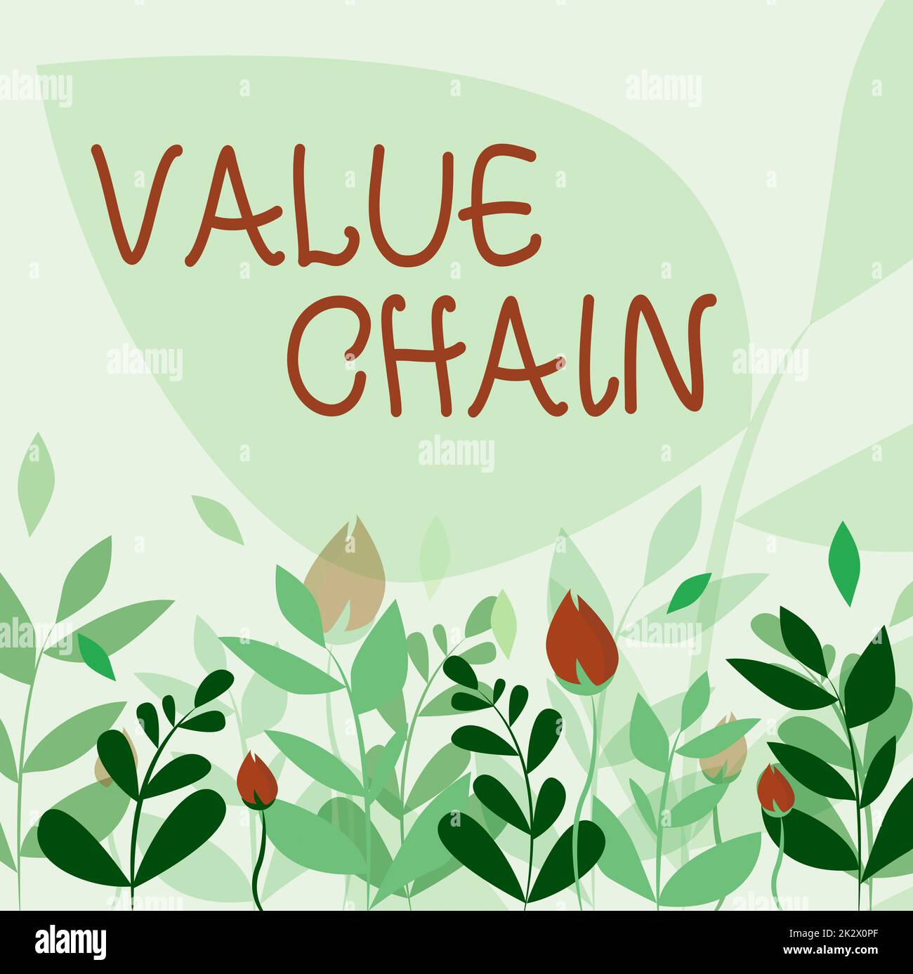 Handwriting text Value Chain. Internet Concept Business manufacturing ...