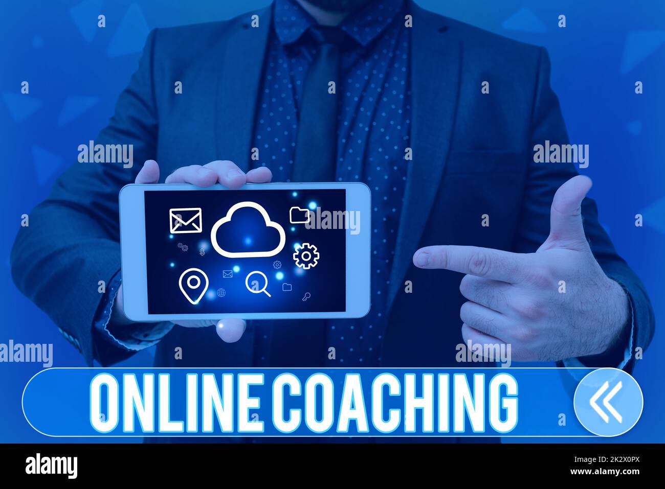 Text caption presenting Online Coaching, Word for Learning from online ... Text caption presenting Online Coaching, Word for Learning from online ...