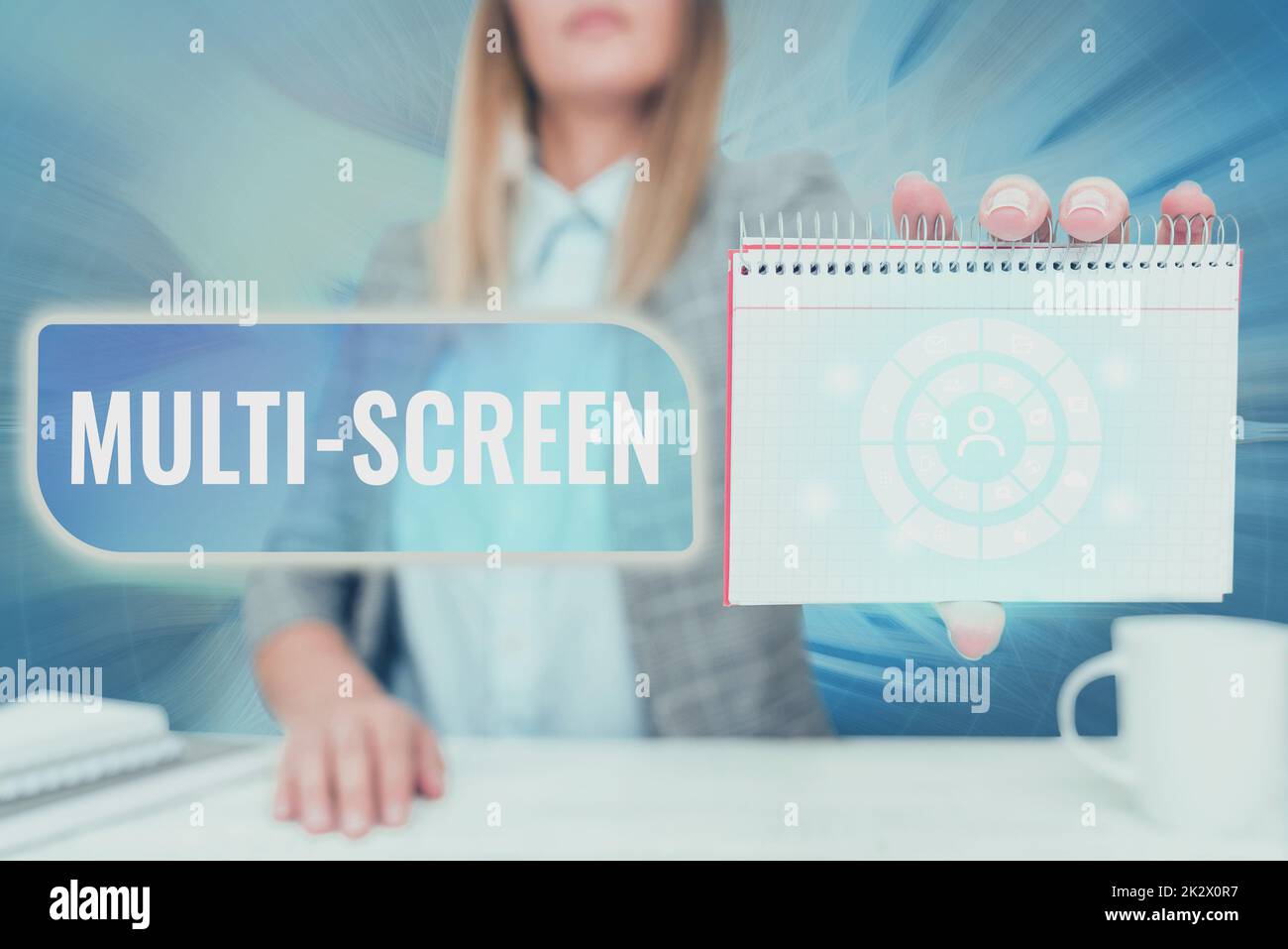 Handwriting text Multi Screen. Conceptual photo Having or involving ...