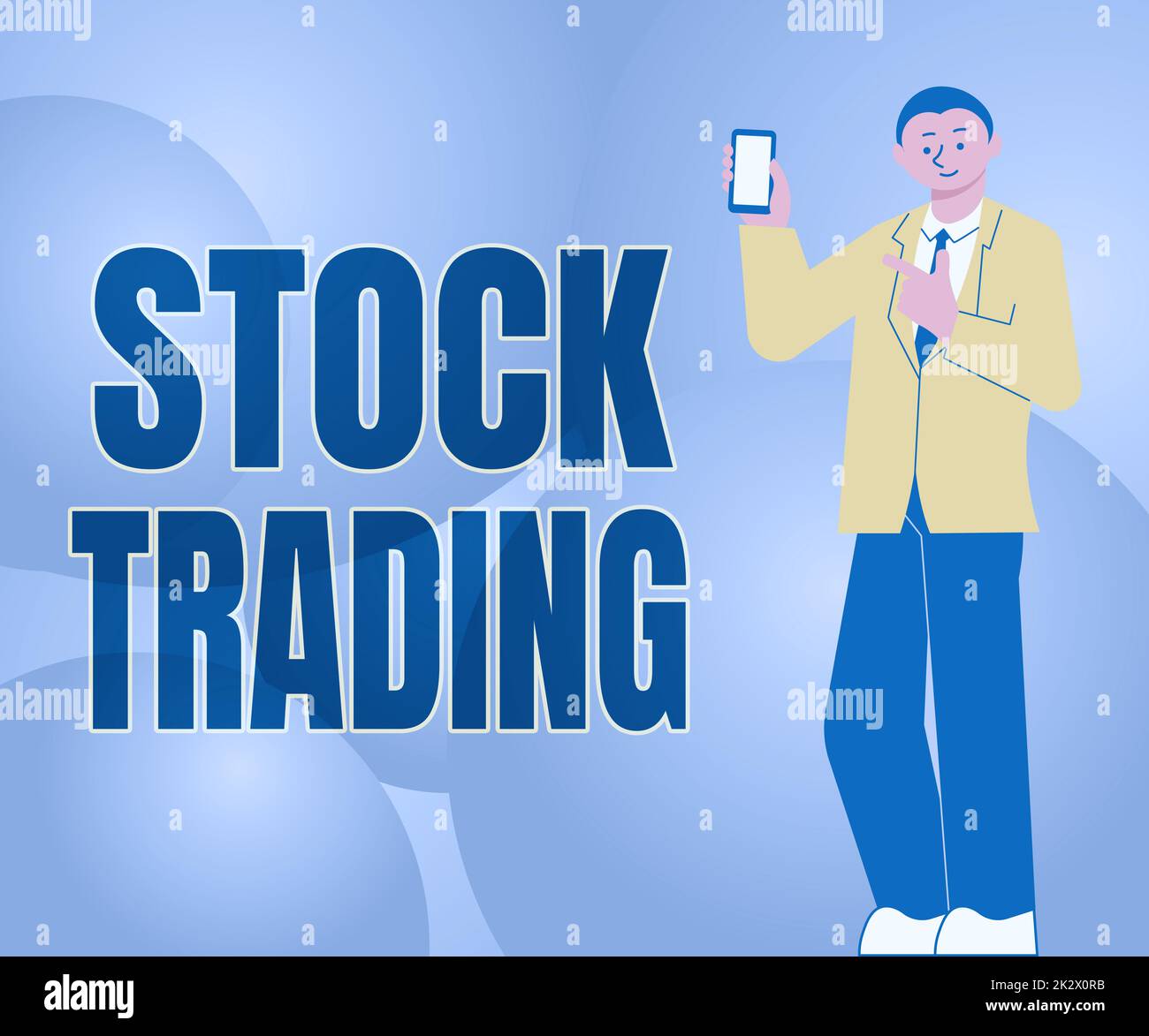 Writing Displaying Text Stock Trading Business Approach Buy And Sell Of Securities