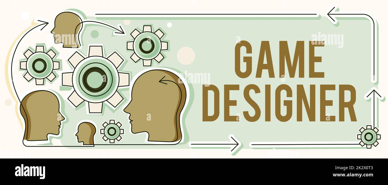 Text sign showing Game Designer. Business showcase Campaigner Pixel ...