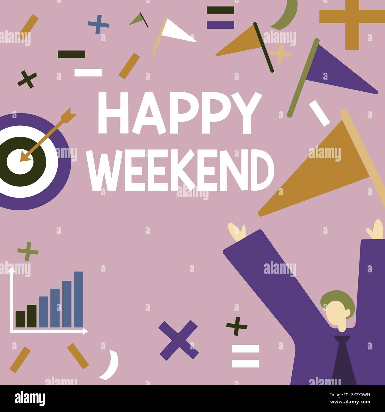 Writing displaying text Happy Weekend. Business showcase Cheerful rest ...