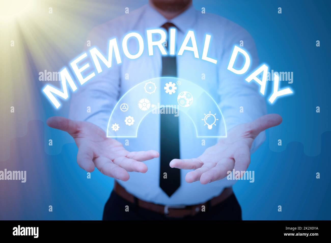 Conceptual display Memorial Day. Business idea To honor and remembering ...