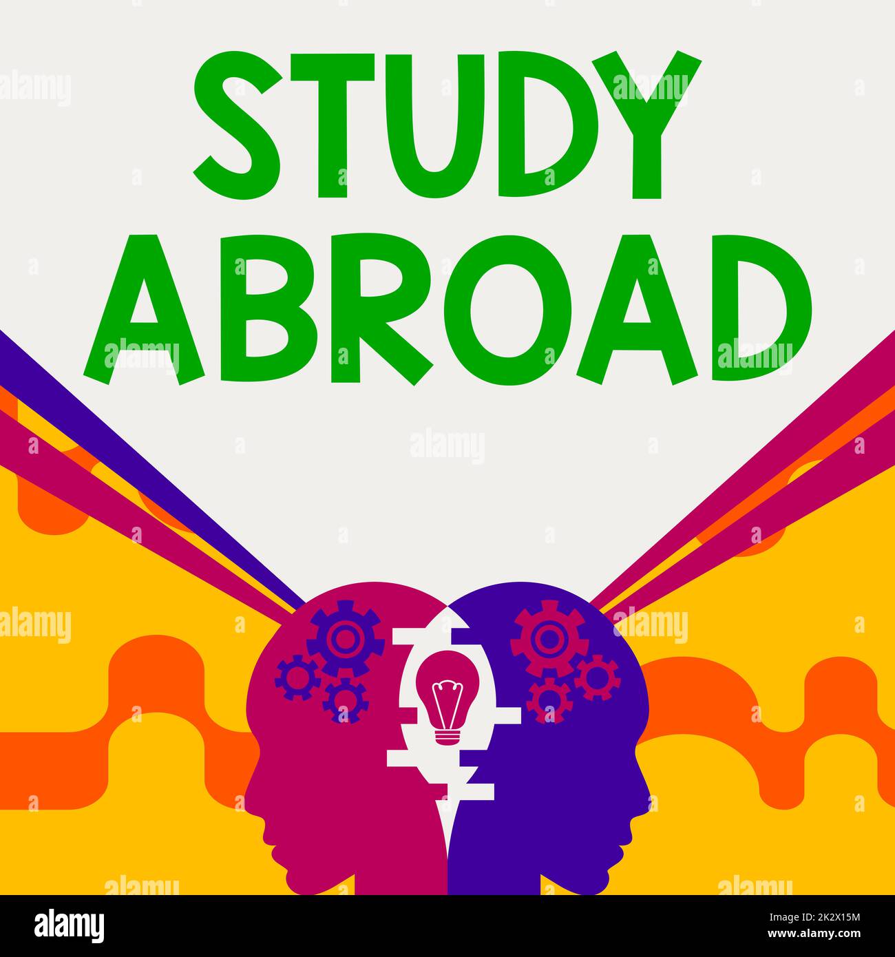 Sign displaying Study Abroad. Business idea Pursuing educational ...