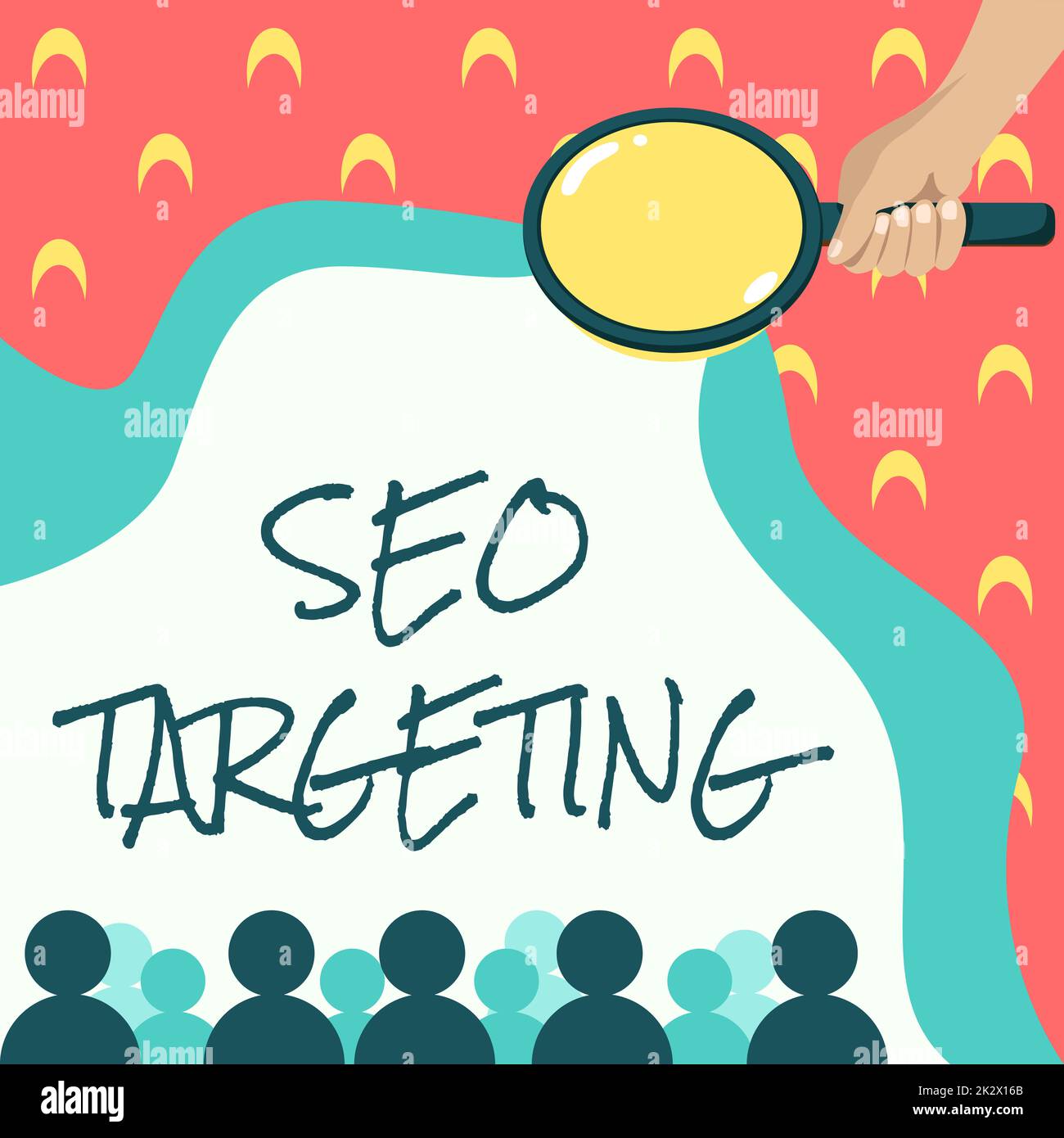 Hand writing sign Seo Targeting. Word Written on Specific Keywords for ...