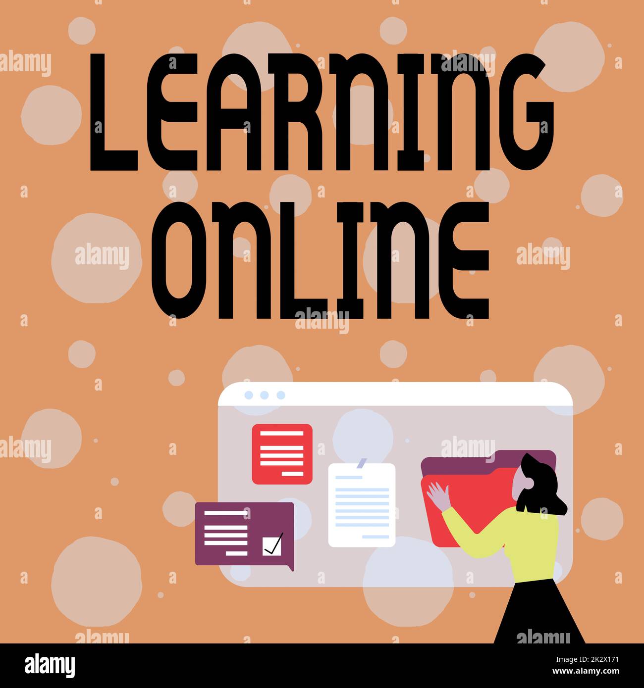 Text sign showing Learning Online. Business idea Learn something new ...