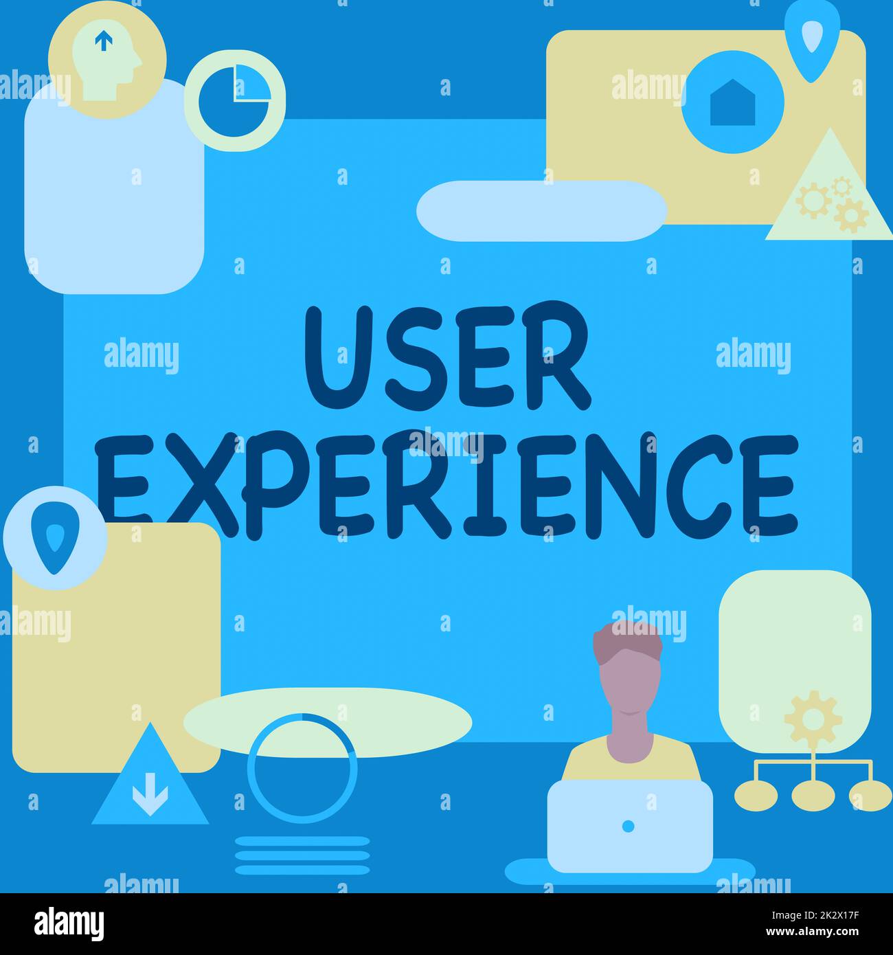 Conceptual caption User Experience. Business showcase using website especially in terms how ...