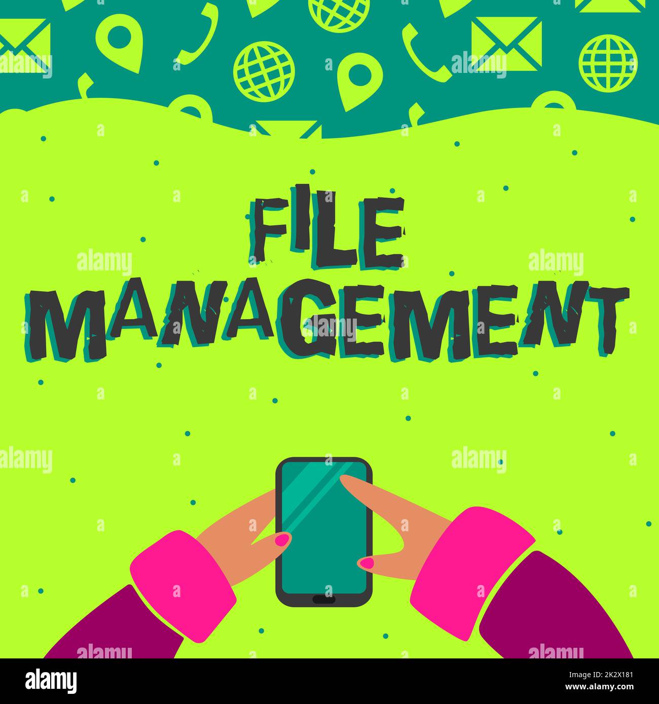 Inspiration Showing Sign File Management Concept Meaning Computer Program That Provides User