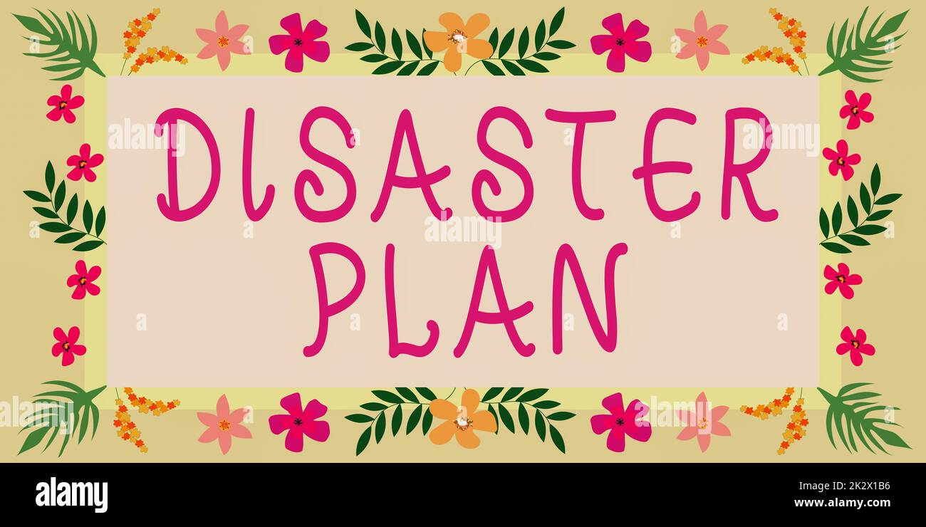 Text showing inspiration Disaster Plan. Internet Concept Respond to ...