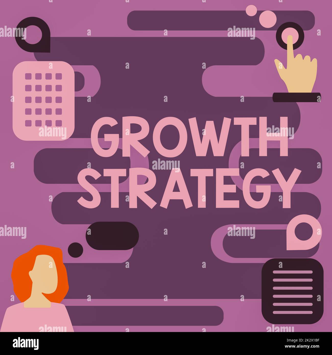 Sign displaying Growth Strategy. Business approach Strategy aimed at ...
