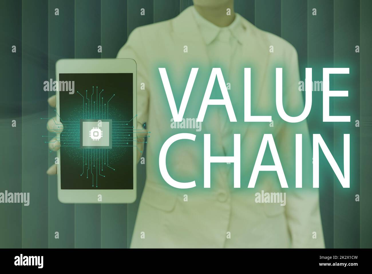 Text sign showing Value Chain. Conceptual photo Business manufacturing ...