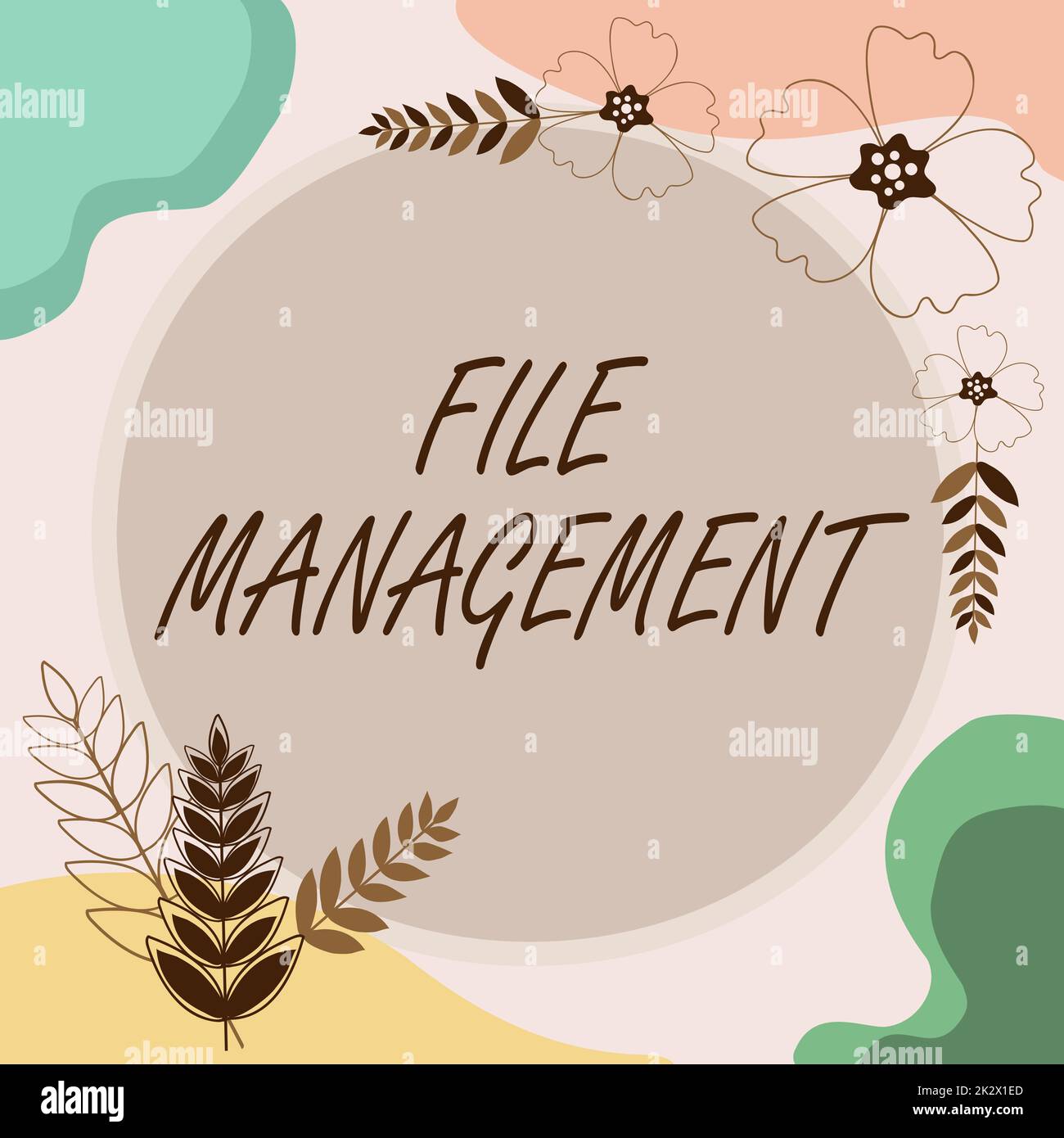 Sign Displaying File Management Conceptual Photo Computer Program That Provides User Interface