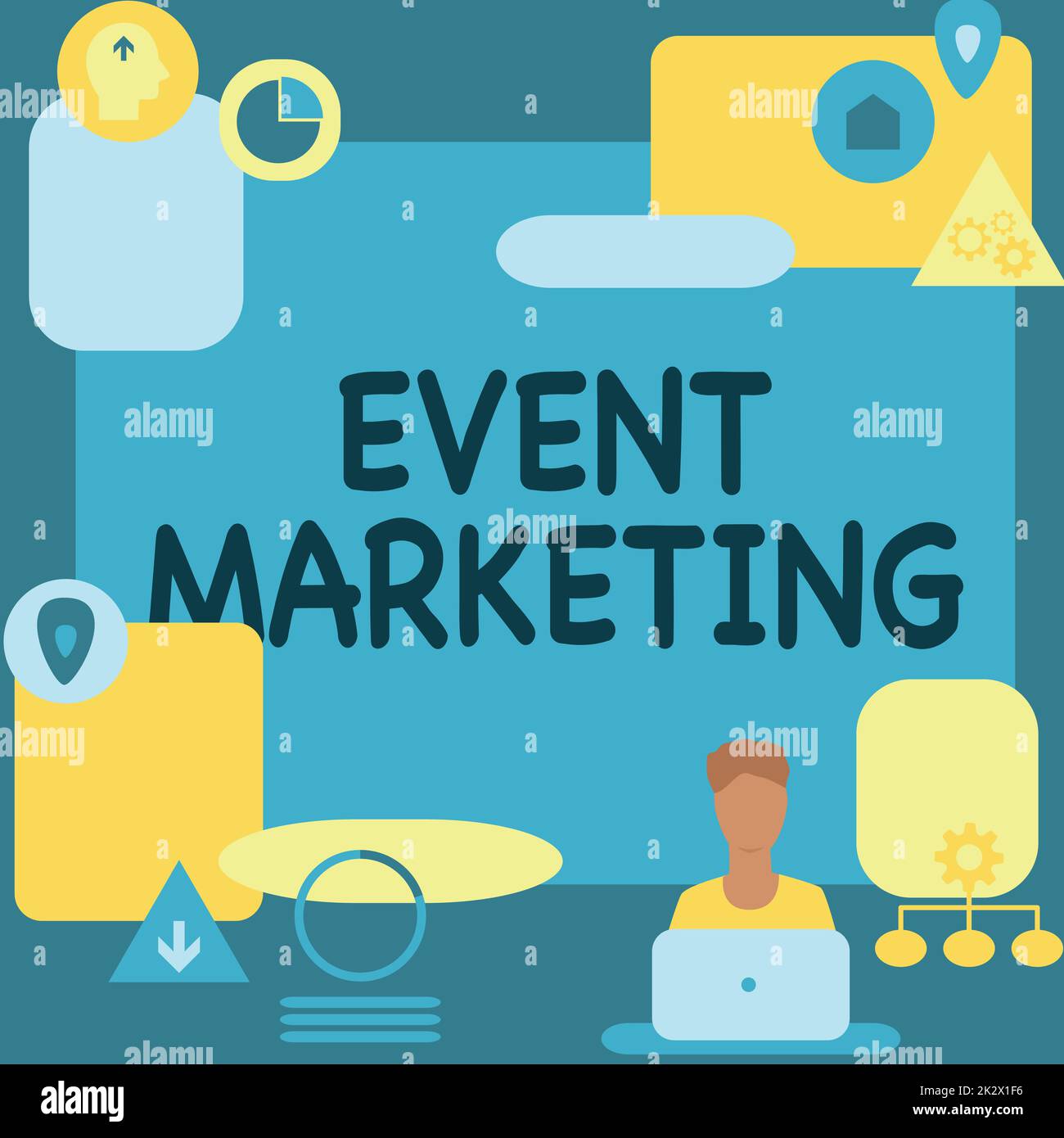 Conceptual caption Event Marketing. Concept meaning describes process ...