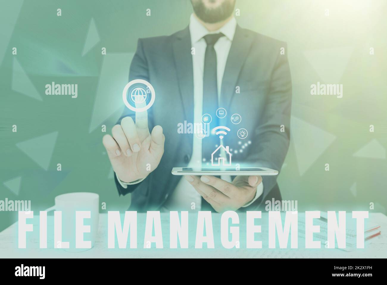 Conceptual Display File Management Word For Computer Program That Provides User Interface To